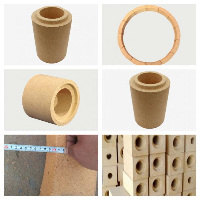 High Abrasion Resistance Curved Fire Bricks Refractory Brick Round Fire ...